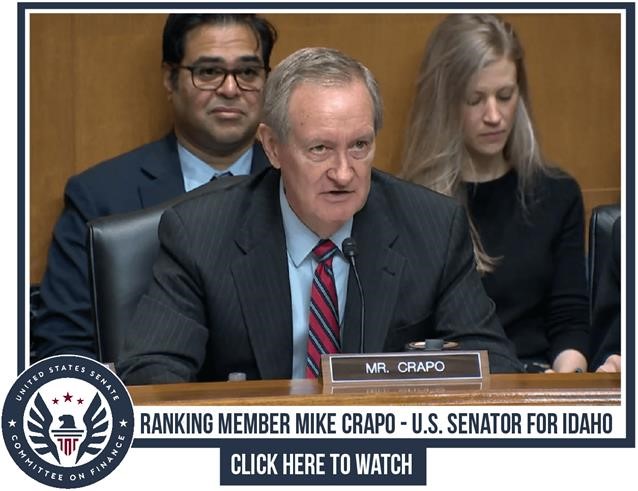 Crapo: President Biden’s Trade Agenda Lacks Ambition, Enforcement | U.S ... Crapo: President Biden’s Trade Agenda Lacks Ambition, Enforcement | U.S ...